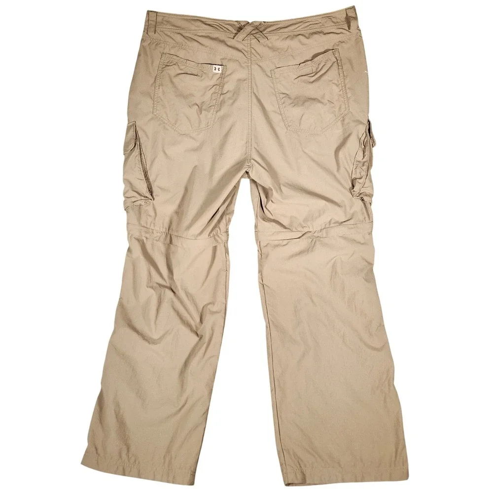 Under Armour | Pants | Under Armour Cargo Pants Mens 42x32 Tan ...